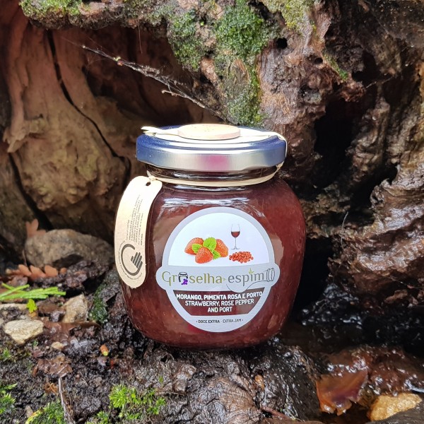 Doce de Morango e Pimenta Rosa | Groselha-espim